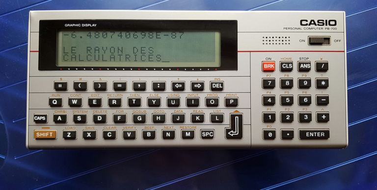 CASIO PB-700 – Le Rayon des Calculatrices